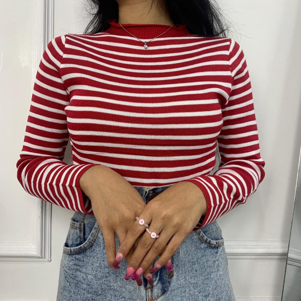 Jual AJWShop TM Inner Rajut Turtleneck Lengan Panjang Model Terbaru ...