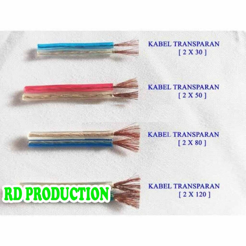 Jual Kabel Listrik Transparan 2x30 2x50 2x80 2x120 - Kabel Audio ...