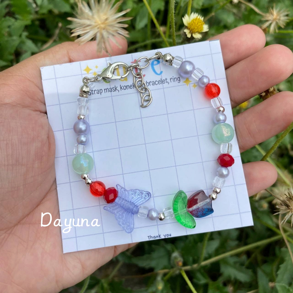 Jual [8]Bracelet Ring Korea/ Gelang manik lucu murah/ gelang mutiara ...