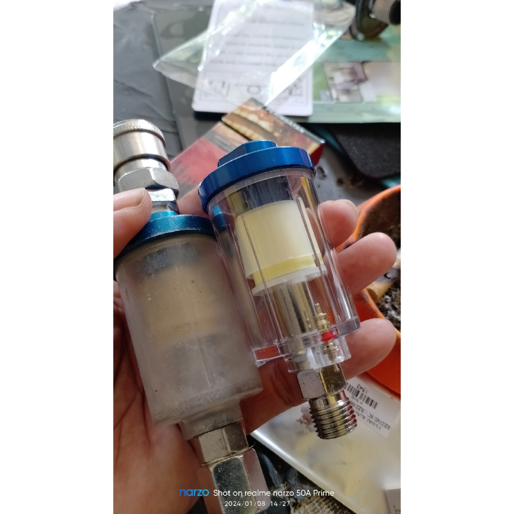 Jual Air Filter Spray Gun Mini Drat 1/4 - Water Trap - Saringan Udara ...