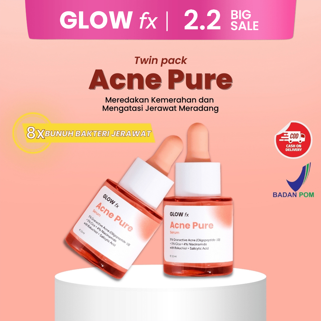 Jual GLOW FX Acne Pure Serum - Serum Untuk Jerawat Meradang | Shopee ...
