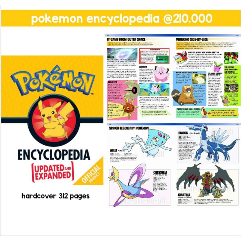Jual pokemon encyclopedia hardcover book buku anak pokemon Pikachu ...