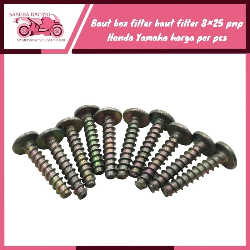 Jual Baut box filter baut filter 5×25 pnp honda yamaha (harga per pcs ...