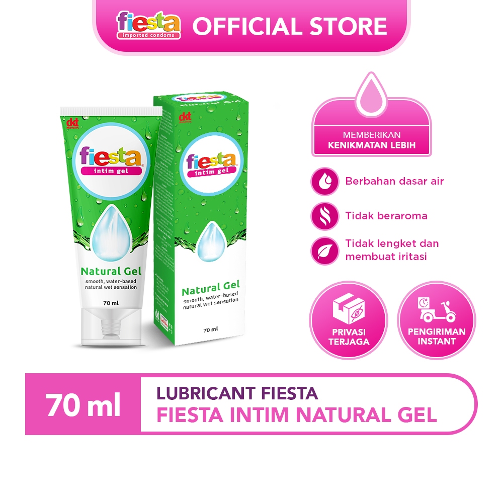 Jual Lubricant Fiesta Intim Natural Gel 70ml / Pelumas Gel | Shopee ...
