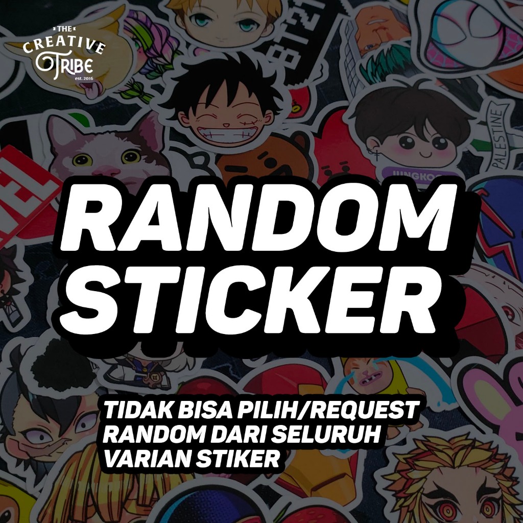 Jual RANDOM - Sticker Vinyl Die Cut - Stiker Laptop Motor Mobil Botol ...
