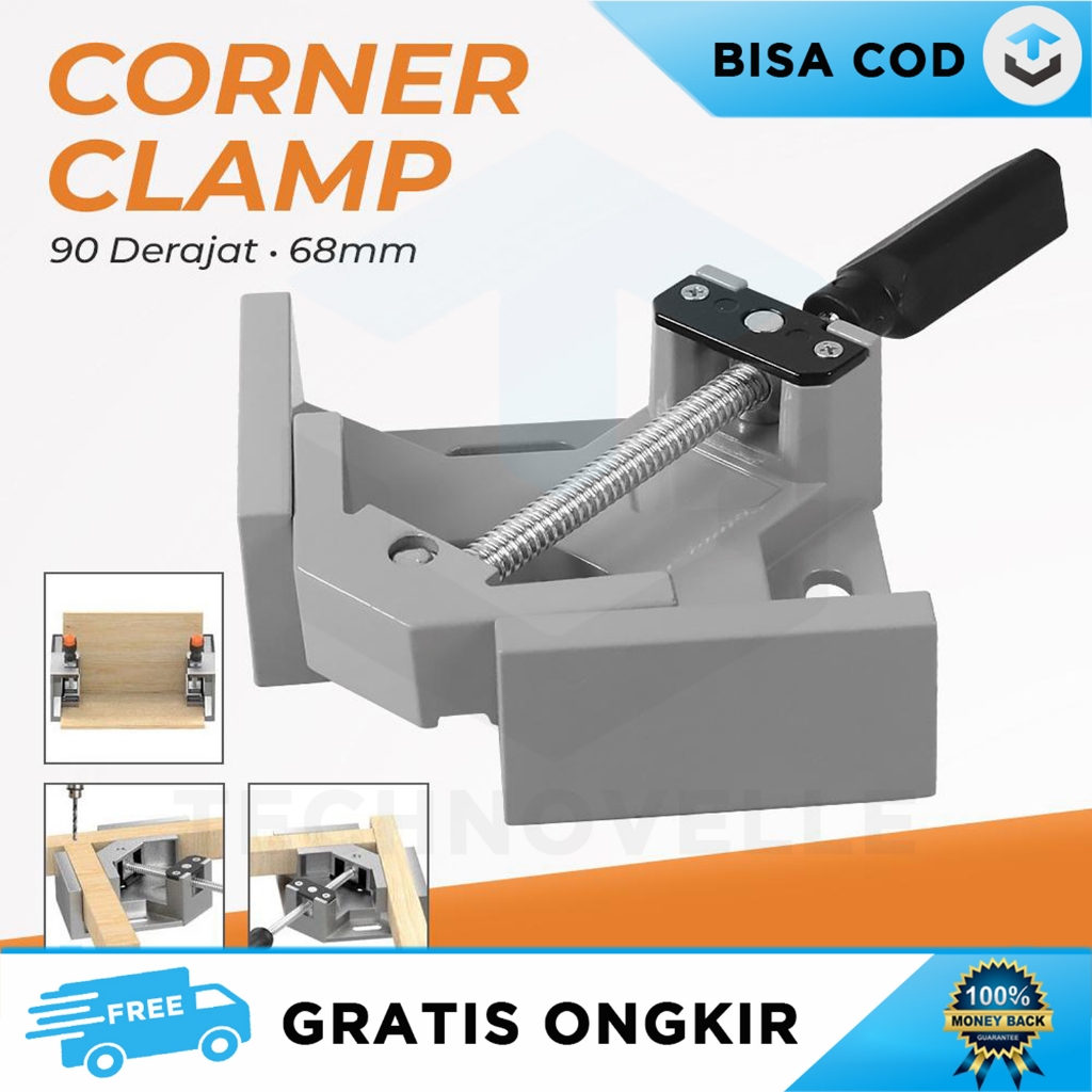 Jual KLEM SIKU KAYU KACA SERBAGUNA CORNER CLAMP 90 DERAJAT PENJEPIT ...