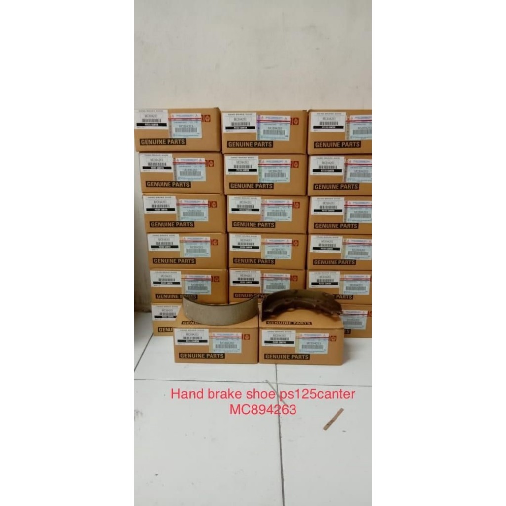 Jual Hand brake shoe kampas rem tangan Canter 125 HD isuzu nkr71 nkr66 ...