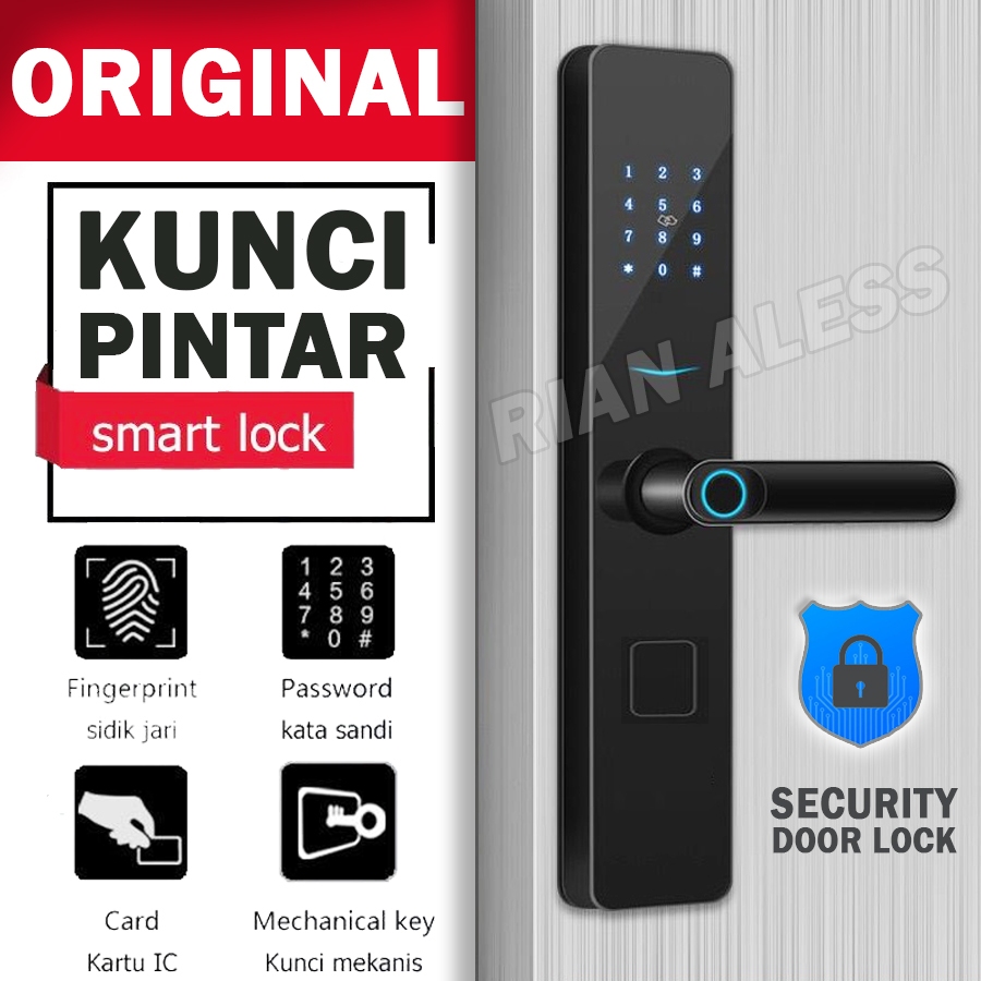 Jual Smart Door Lock Kunci Pintu Digital Smart Lock Door Key Gagang ...