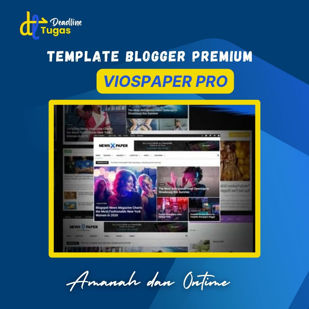 Jual Template Blogger Premium Viospaper Pro - Professional News & Magazine Blogger Template ...