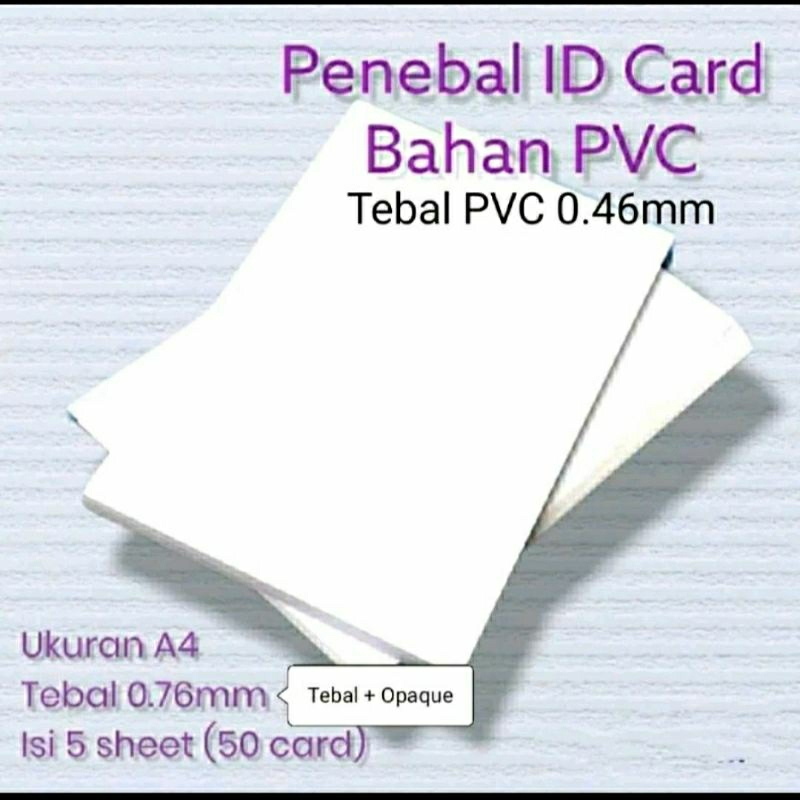 Jual Bahan PVC ID Card Terlengkap & Harga Terbaru Mei 2026 | Shopee ...