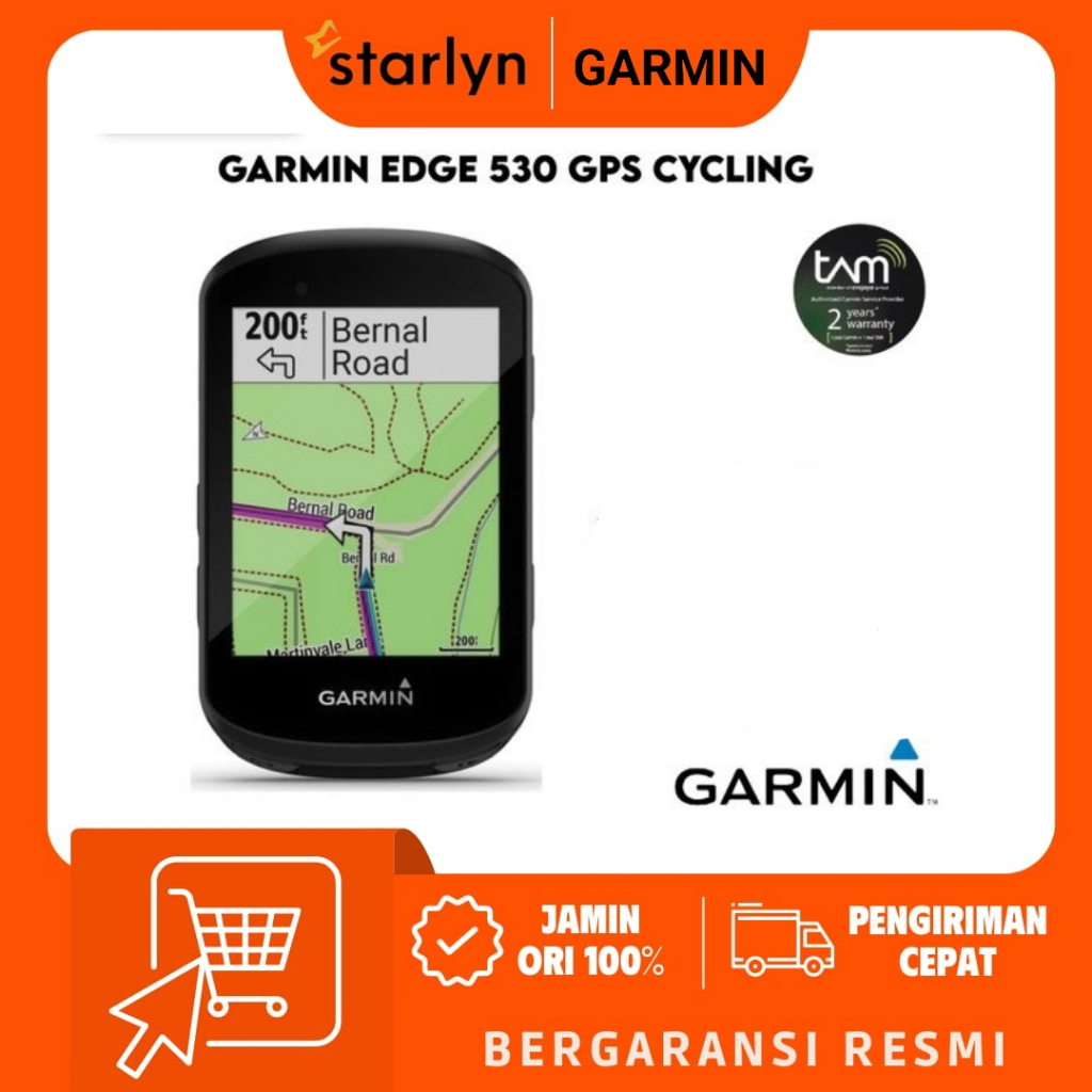 Jual Garmin Edge 530 Sensor Bundle GPS - Garansi Resmi TAM 2 Tahun ...