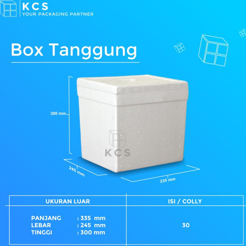 Jual GABUS STEROFOAM STYROFOAM KCN 33x24x30 TINGGI KECIL TANGGUNG Wadah ...