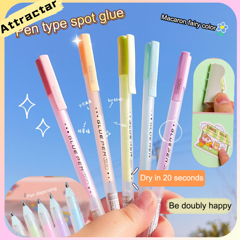 Jual COD ️Pulpen Lem Kertas Cepat Kering Lem Cair,Anti Bocor Bentuk ...