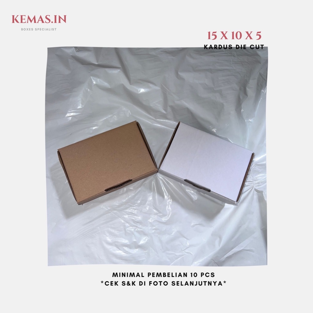 Jual (100 PCS TERMURAH) Kardus Die Cut 15x10x5 - Karton Box Dus ...