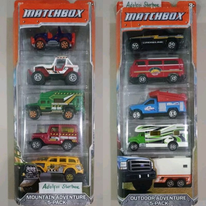 Jual matchbox gift pack gp isi 5 mountain outdoor adventure 5-pack ...