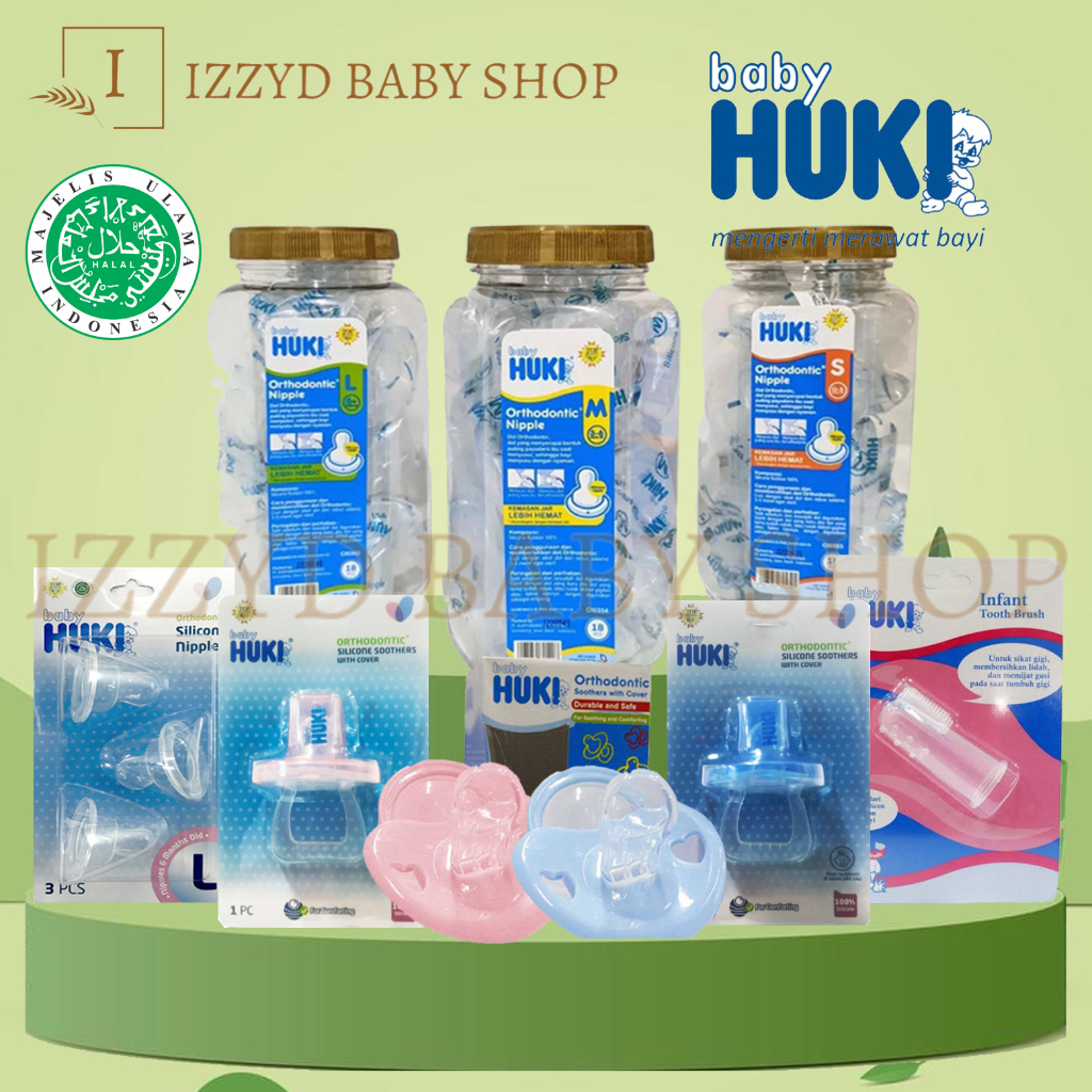Jual Huki Nipple Dot Orthodontic / baby dot huki Gepeng / bulat regular ...