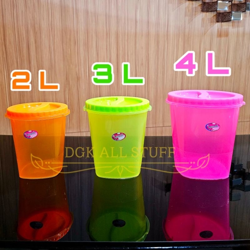 Jual Toples Stoples Bulat Tempat Wadah Kue Kering Nastar Kerupuk Keripik Cemilan Snack Lebaran ...