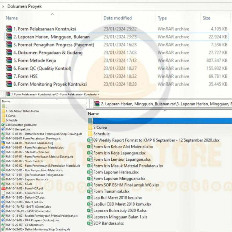 Jual KUMPULAN FILE DOKUMEN PROYEK | Shopee Indonesia