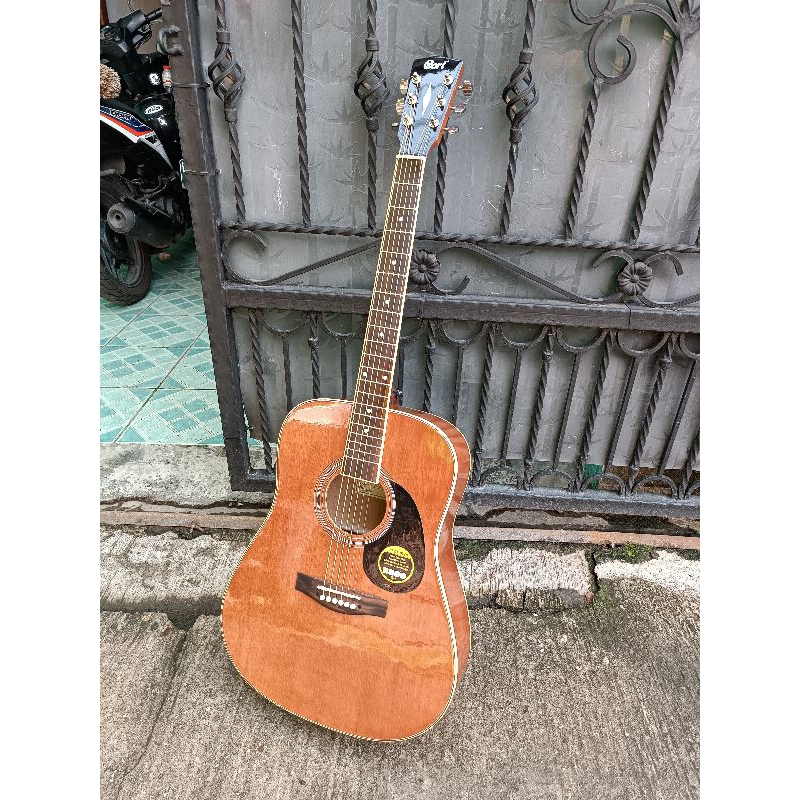 Jual Gitar Akustik Cort Jumbo coklat Gitar akustik Murah + pick + kunci ...