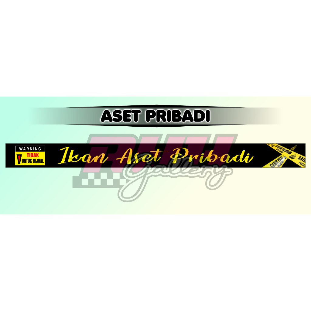 Jual Stiker hiasan Aquarium dekengan e pusat | lauk sagala aya | urip ...