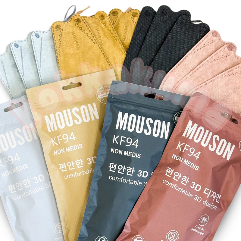 Jual ( MOUSON ) NEW COLOR Masker KF94 4 Ply Evo Plusmed Masker 4D KF 94 ...