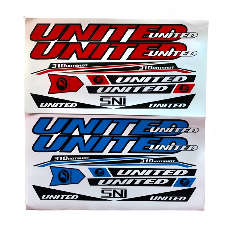 Jual STIKER SEPEDA UNITED HOTSHOT STRIPING STICKER | Shopee Indonesia