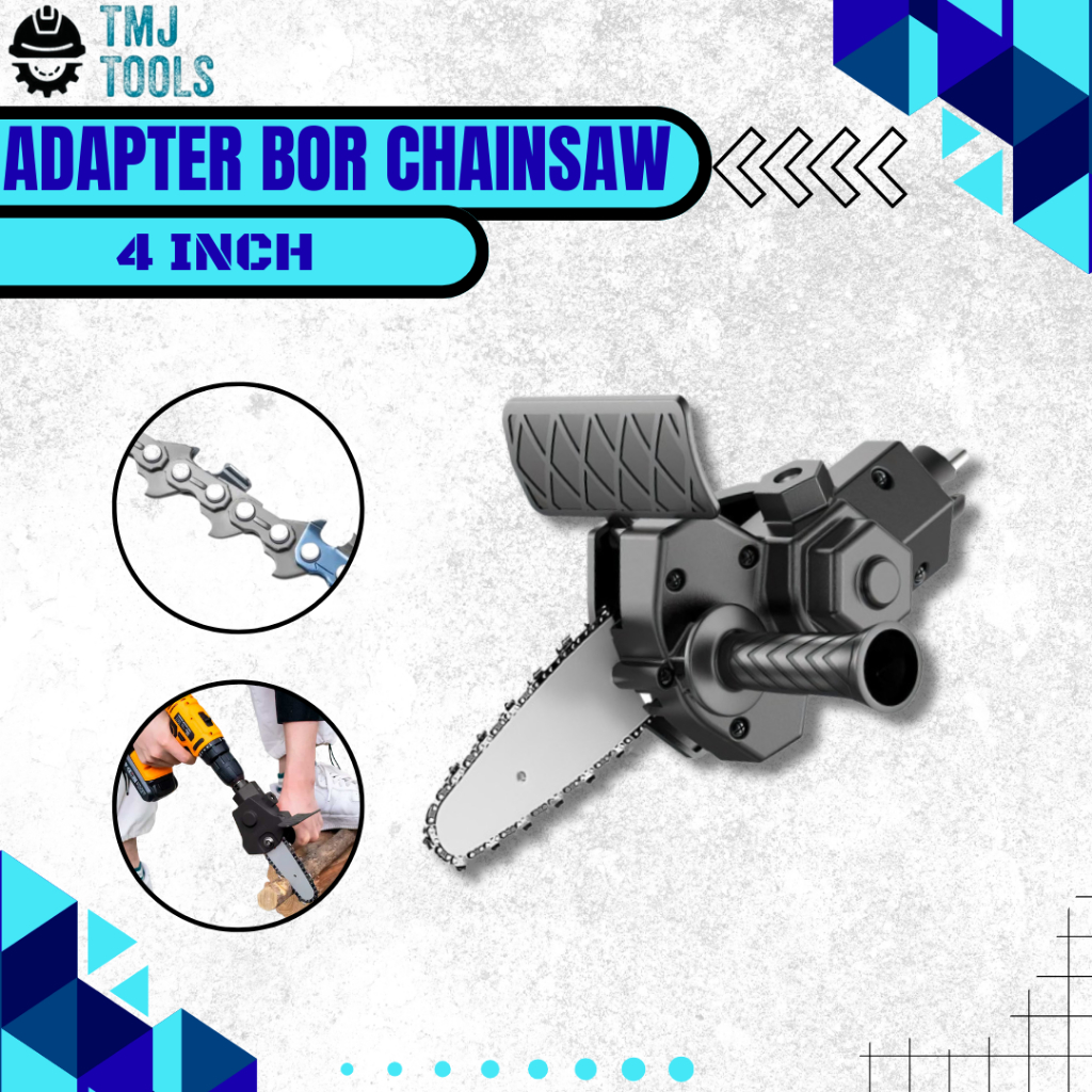 Jual Adapter Bor Chainsaw Pengubah Mesin Bor Jadi Geraji Chainsaw ...