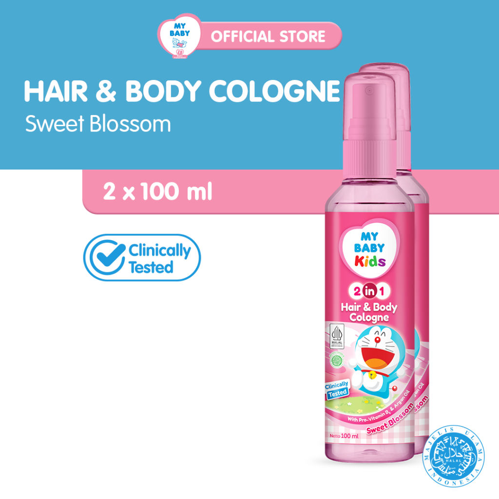 Jual MY BABY Kids 2 in 1 Hair & Body Cologne Doraemon 100mL (2 pcs ...