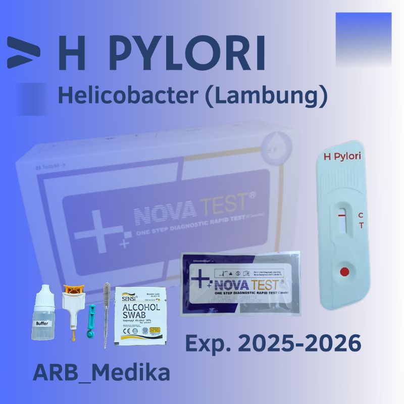 Jual Alat Tes Helicobacter - H Pylori Test Cassette Satuan | Shopee ...
