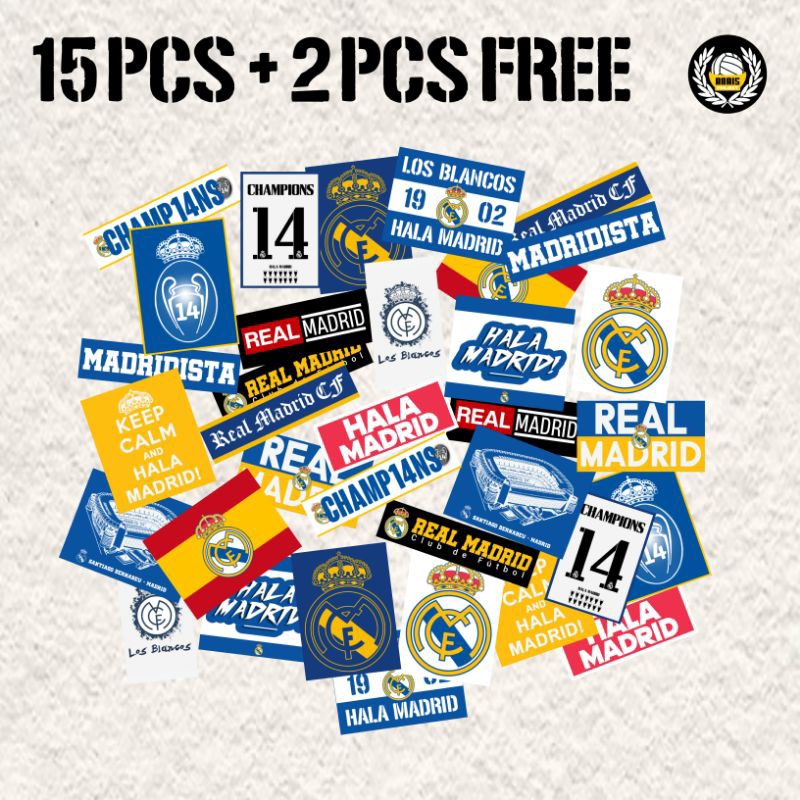 Jual Sticker Pack Real Madrid CF | Shopee Indonesia