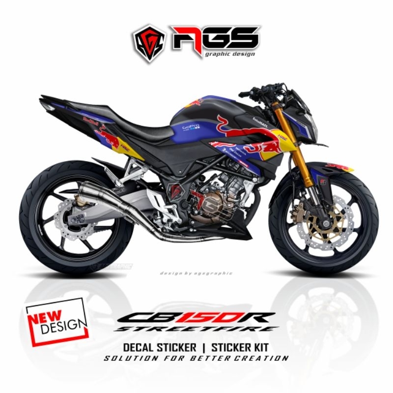Jual DECAL HONDA CB150R new / DECAL STICKER CB150R V3 HRC REDBUL RACING ...