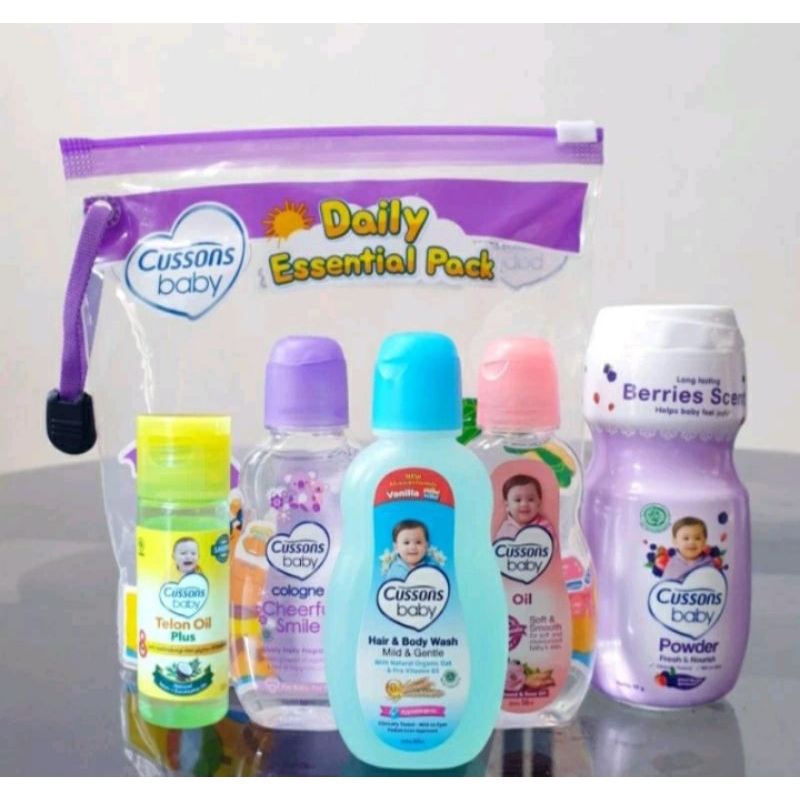 Jual Cussons Mini Set Daily Essential Pack plus Telon Gift Set Bayi ...