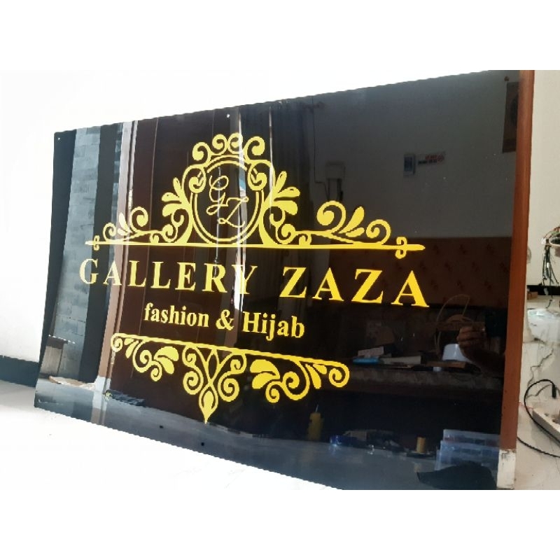 Jual Plang Nama Toko Akrilik | Papan nama Akrilik Elegan | Custom Papan ...
