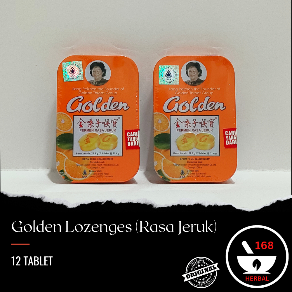 Jual Golden Throat Lozenges - Permen Obat Rasa Jeruk | Shopee Indonesia