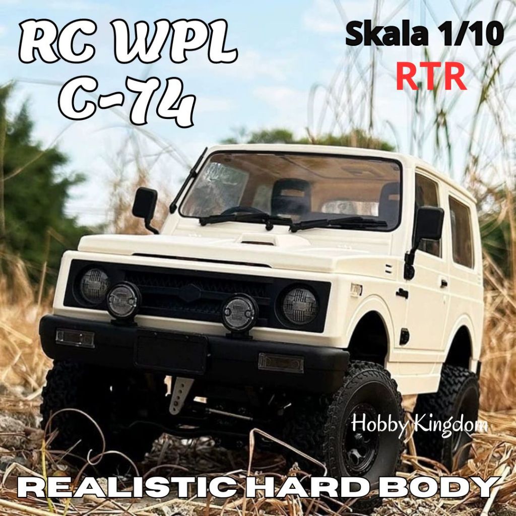 Jual RC Mobil WPL C74 C74-1 Jimny Realistic Hard Body WPL C-74 Skala 1/10 RTR | Shopee Indonesia