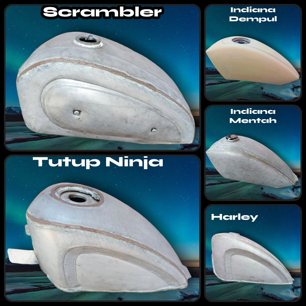 Jual Tengki Ducati Scrambler Japstyle Bratstyle Harley davidson Tutup ...