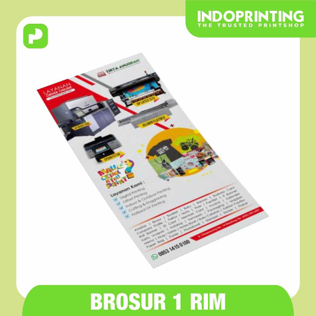 Jual Brosur 21 x 10 cm 1 Rim ( 500 Lembar ) | Shopee Indonesia