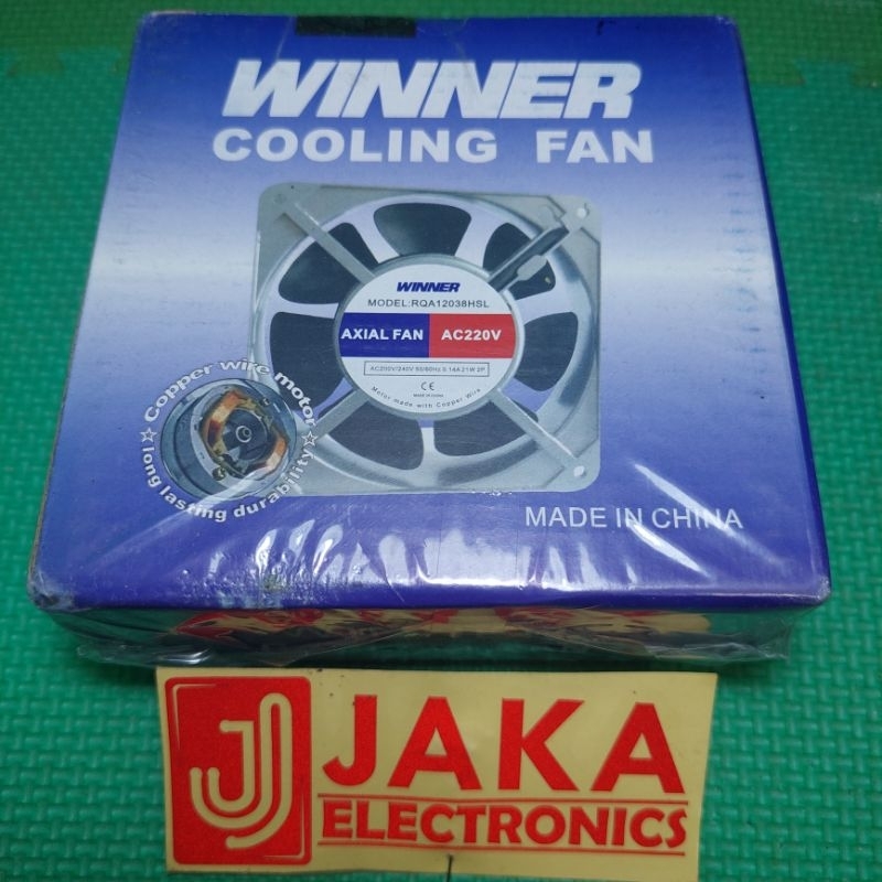 Jual Kipas Fan AC 220V 12x12 cm WINNER Pendingin Kipas Power Fan Panel ...