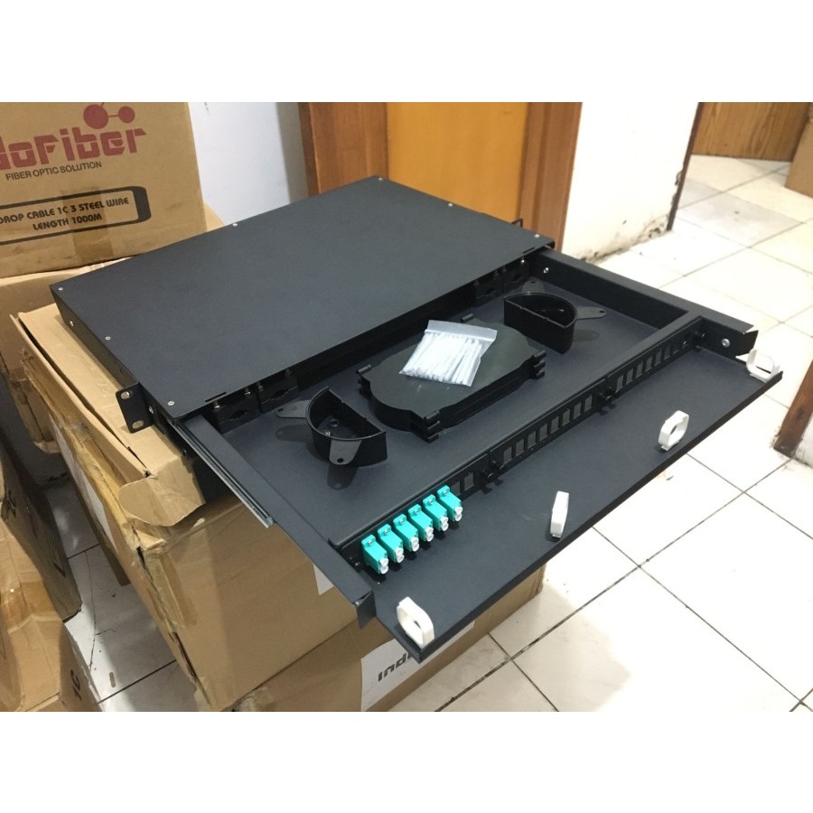 Jual OTB 12 core LC multimode OM3 rackmount sliding | Shopee Indonesia