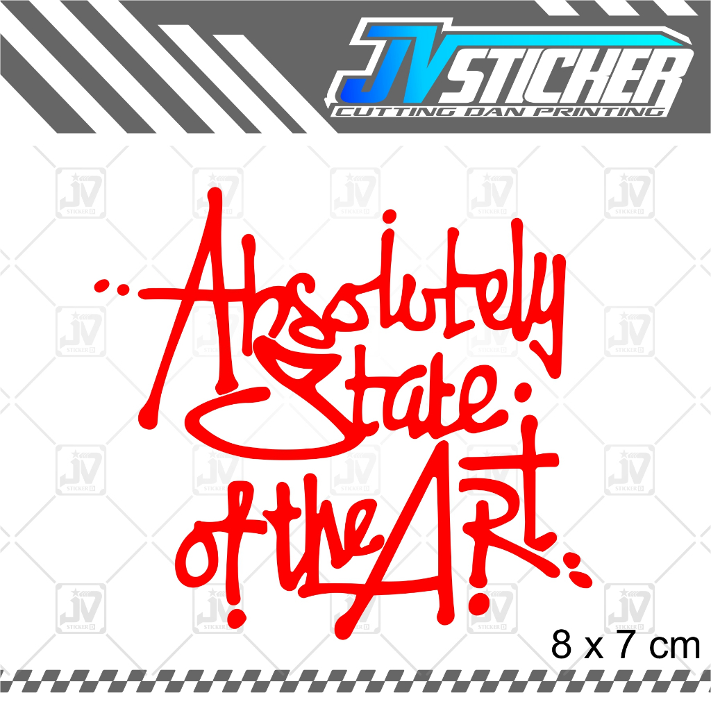 Jual stiker absolute state of the art cutting sticker motor murah ...