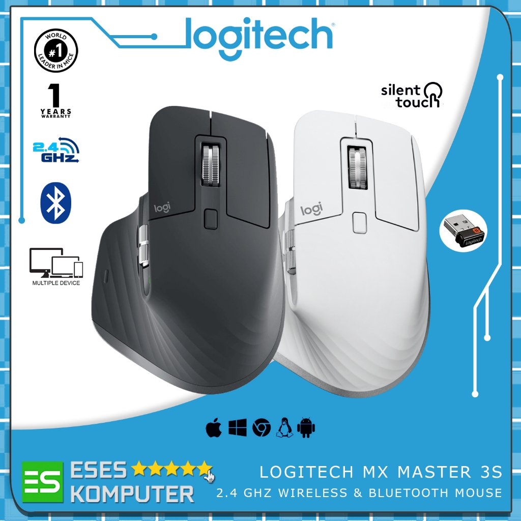 Jual Mouse Logitech MX Master 3S Wireless Bluetooth Multi-Device ...