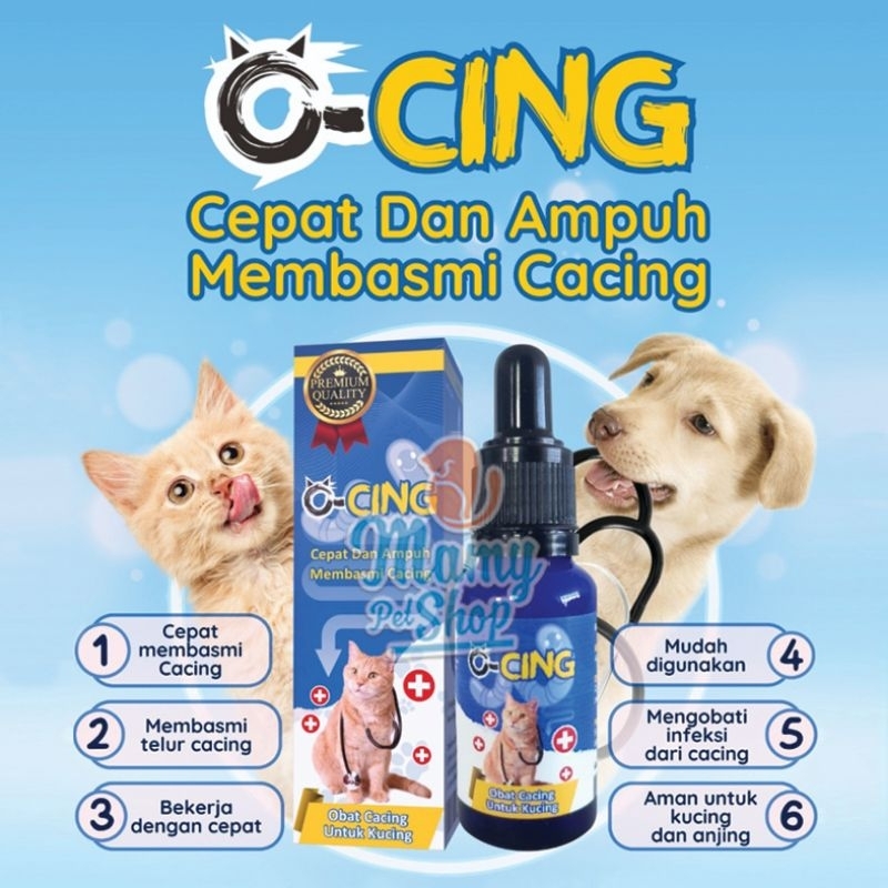 Jual OBAT CACING O-CING UNTUK KUCING 20 ml | Shopee Indonesia