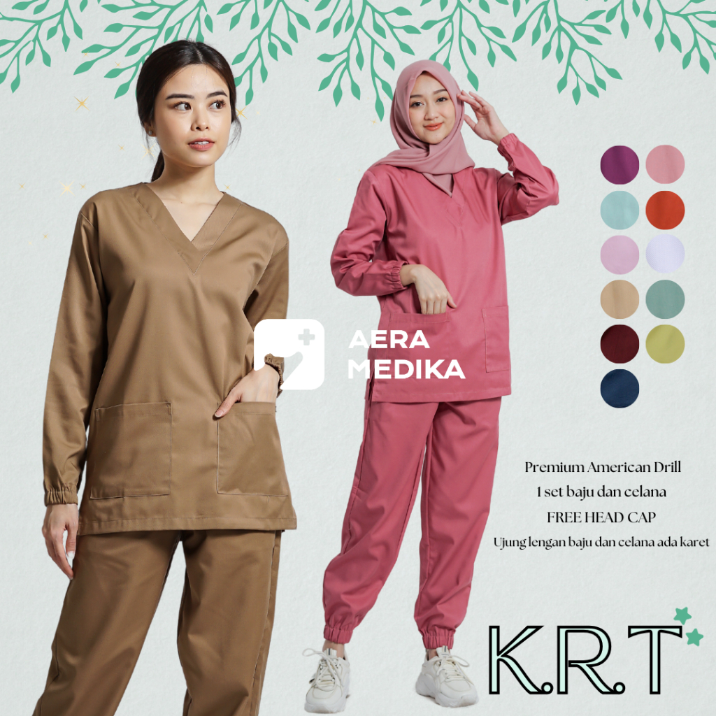 Jual (KRT) - SET Baju Jaga Perawat / Baju Dokter / Baju OK / Seragam ...