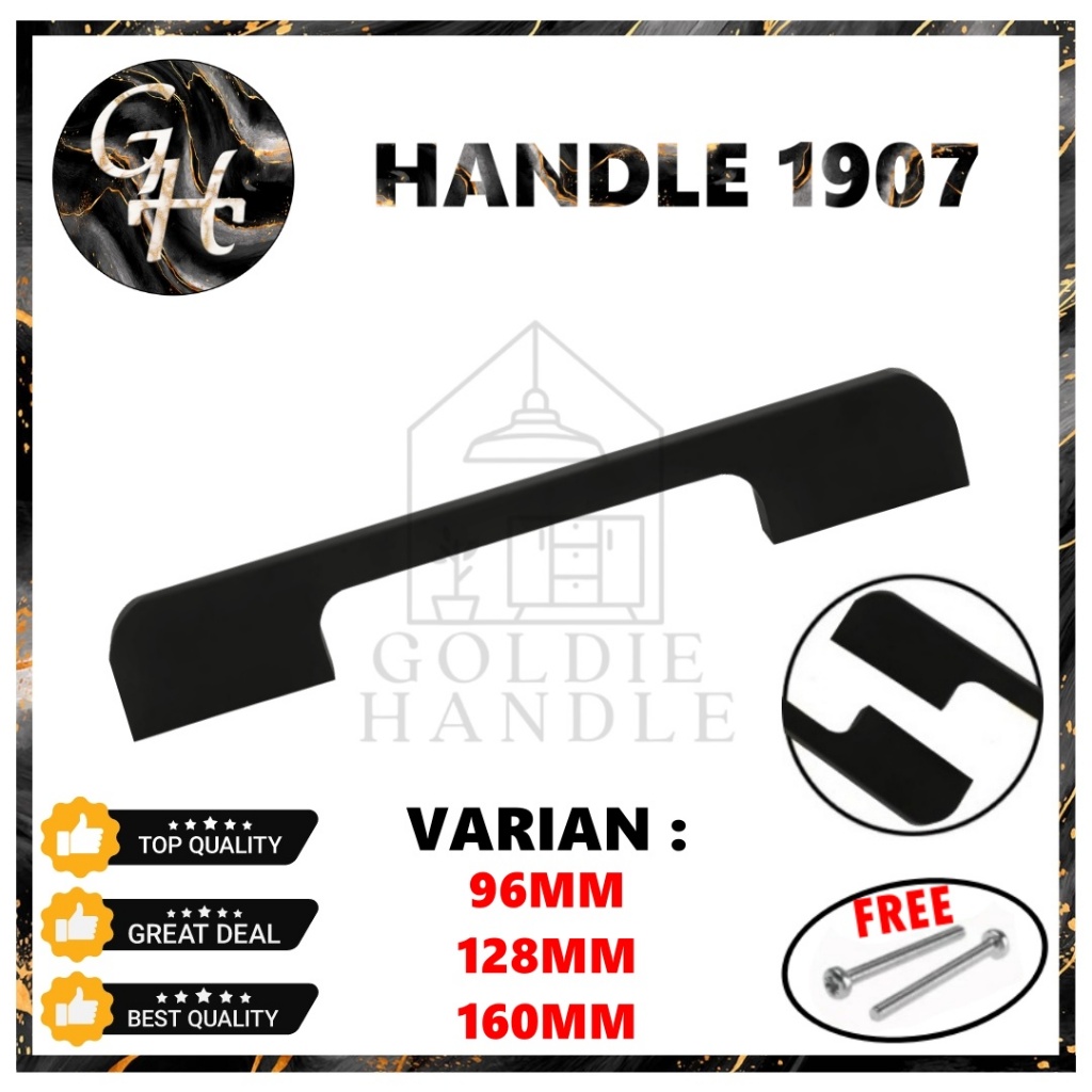 Jual Handel Laci 1907 BlackTarikan Handle Modern Hitam Doff Gagang ...