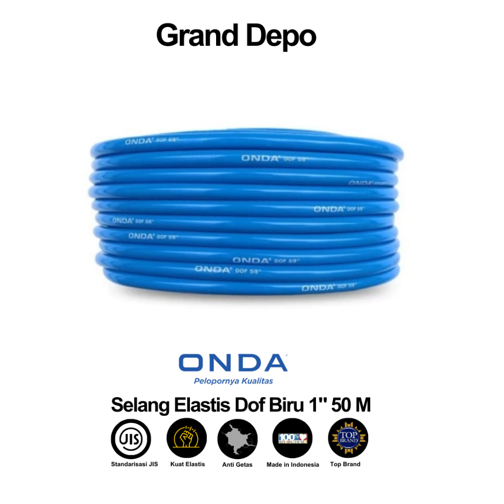 Jual Onda Selang Air Elastis Dof 1" 50 Meter | Shopee Indonesia