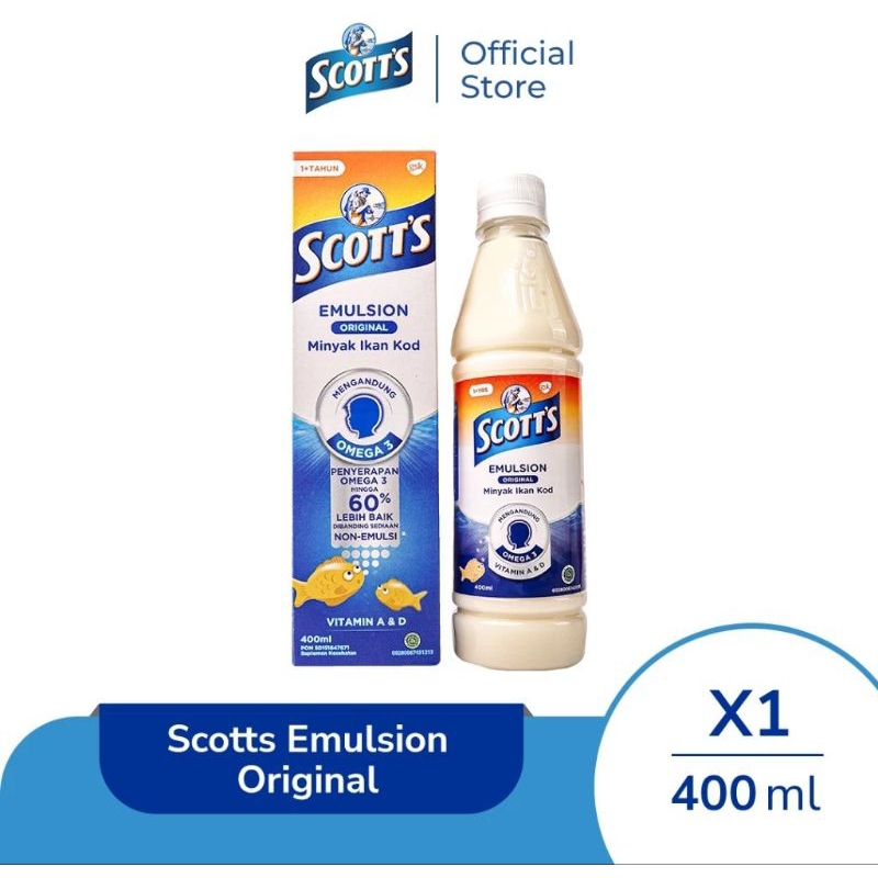 Jual Scott's emulsion ORIGINAL 400ml | Shopee Indonesia