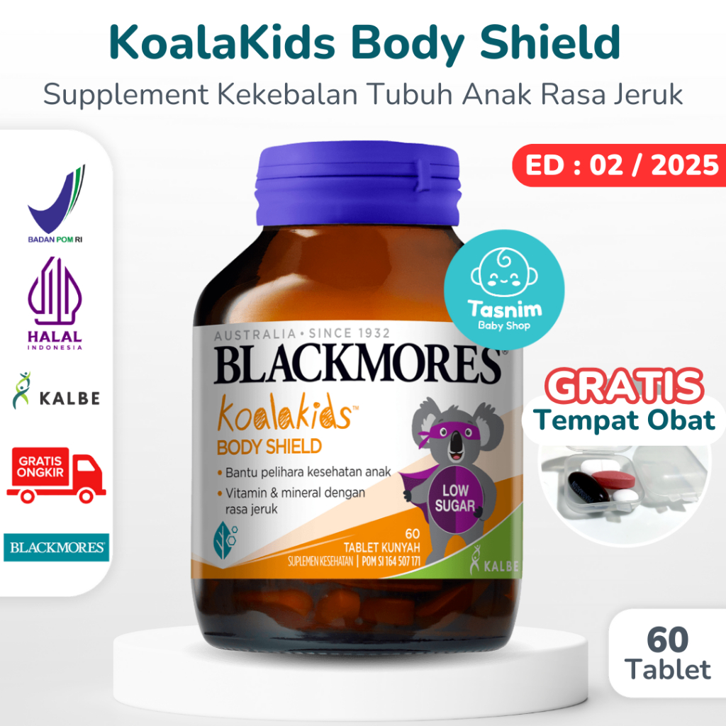 Jual TBS - Blackmores - KoalaKids Body Shield - Kalbe 60 tablet - BPOM ...
