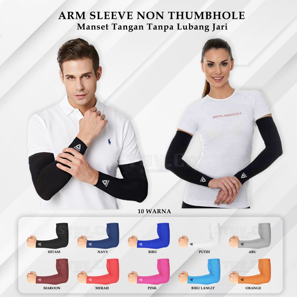 Jual MANSET TANGAN HANDSOCK NON THUMBHOLE ARM SLEEVE PELINDUNG TANGAN ...