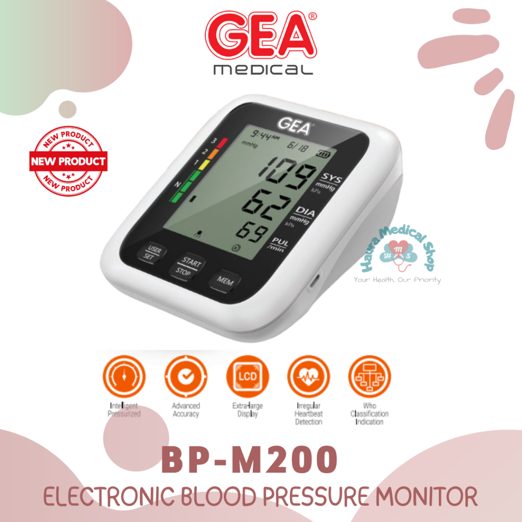 Jual Tensimeter GEA Electronic / Blood Pressure Monitor GEA/Tensimeter ...