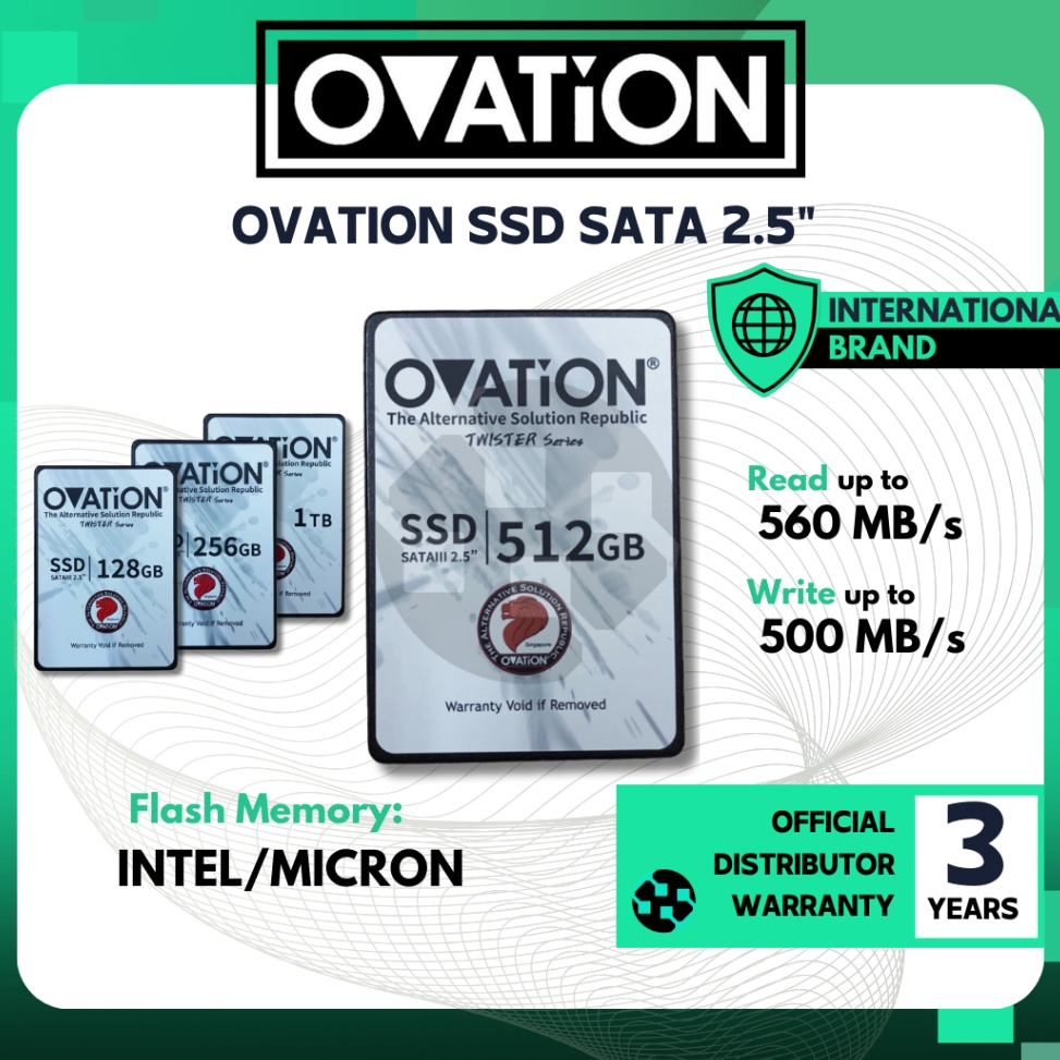Jual KODE W7U OVATION SSD 128GB 256GB 512GB 1TB 25 SSD SATA SSD ...